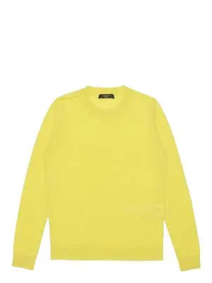 Max Mara Round Neck Long Sleeve Sweater - Yellow