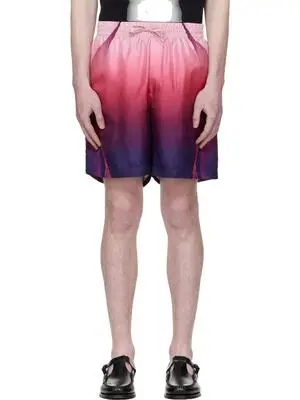 Casablanca Gradient Drawstring Shorts - Multicolor