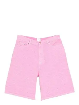 Casablanca Embossed Bermuda Shorts - Pink