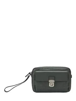 FERRAGAMO Logo Clutch - Black