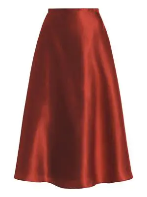 Alberta Ferretti Midi Skirt - Brown