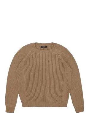 Max Mara Round Neck Long-sleeved Sweater - Brown