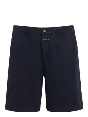 Closed Closed Cotton Blend Chino Shorts Dark Night Color