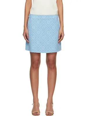 CASABLANCA Casablanca Jacquard Logo Miniskirt