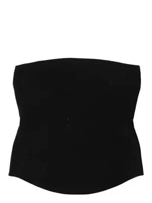 Simkhai Shawn Recycled Knitted Bustier Top - Black