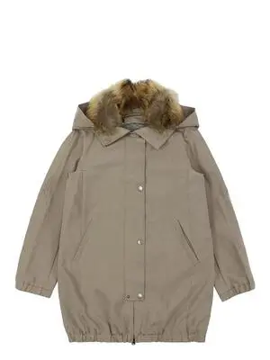 Max Mara Weekend Max Mara Hooded Casual Jacket Gray