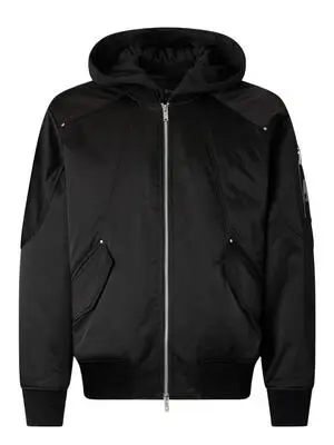 MOOSE KNUCKLES Moose Knuckles Long Sleeve Bomber Jacket With Hood