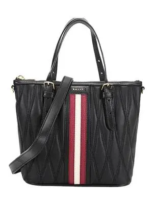 Bally Striped Handbag - Black
