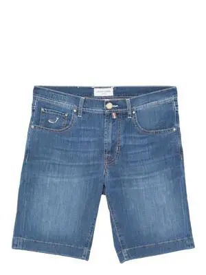 Jacob Cohen Denim Shorts With Belt Loops - Blue
