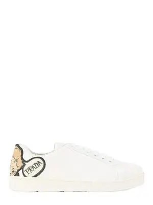 Prada Logo-laced Casual Sneakers - White
