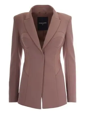 Patrizia Pepe Tailored Blazer - Terracotta