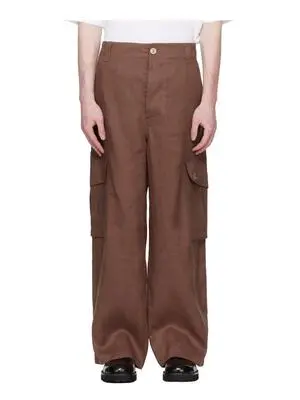 Marni Brown Cargo Trousers - Multicolor