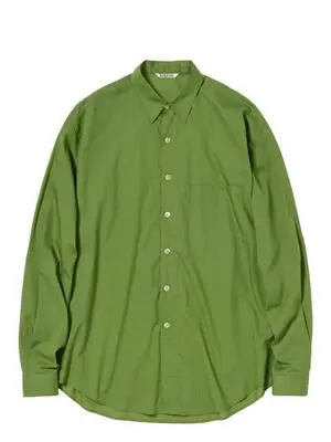Auralee Super Fine Cotton Lawn Shirt - Green
