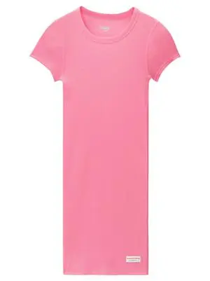Alexander Wang Ribbed Cotton Mini Dress - Pink