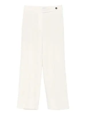 Brunello Cucinelli Pleated Straight-leg Trousers - White