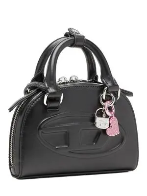 DIESEL® Diesel 1DR Dome Embossed Logo Crossbody Bag Black