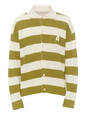 AMI Paris De Coeur Striped Cardigan - No
