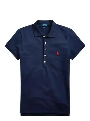 Polo Ralph Lauren Julie Slim Fit Polo Shirt - Black