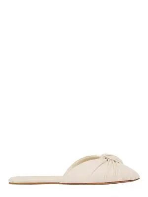 Chloé Suzie Knotted Flat Mules - Soft Ivory