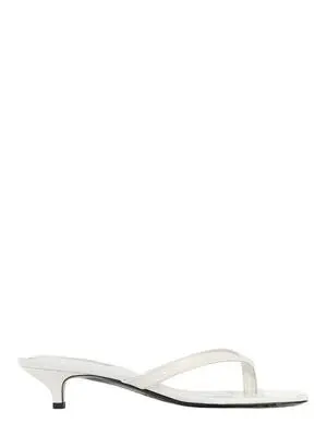 TOTEME Square-toe High-heeled Sandals - Off White