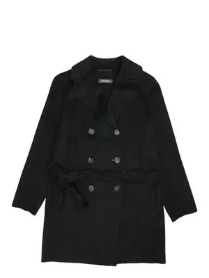 Max Mara Lapel Coat - Black