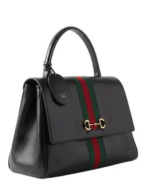 Gucci Paparazzo Large Top Handle Bag - Black