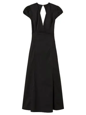 TWINSET Twinset Cutout V-Neck Maxi Dress No