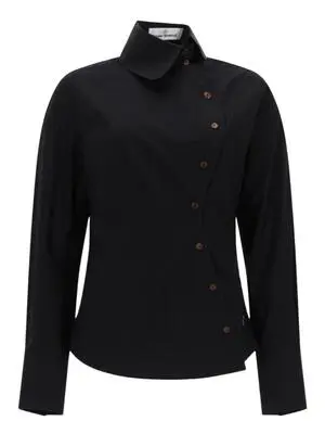 VIVIENNE WESTWOOD Asymmetrical Fitted Shirt - Black