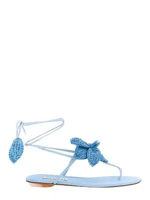 AQUAZZURA Aquazzura Calypso Floral Woven Sandals