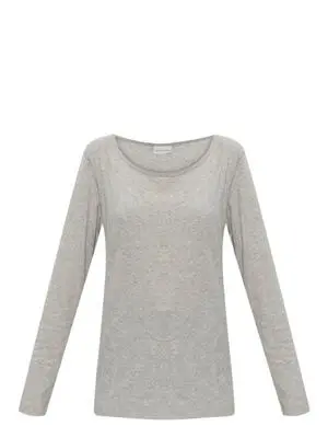 Dries Van Noten Long Sleeve T-shirt - Gray