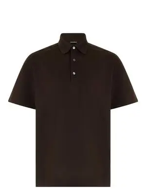 Zegna Short-sleeve Polo Shirt - Black