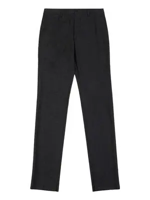 FERRAGAMO Straight Leg Casual Trousers - Black