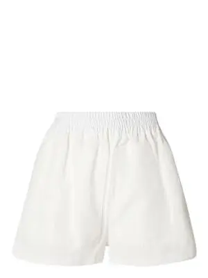 Fendi Elasticated Waist Shorts With Logo Embroidery - White