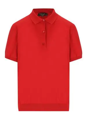 Loro Piana Regular Fit Short-sleeve Polo Shirt - Red