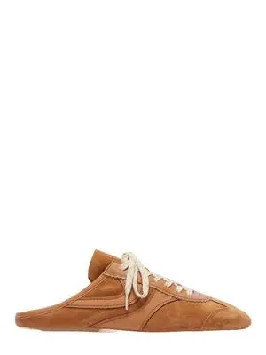 Dries Van Noten Suede Sneaker Mules - Tan
