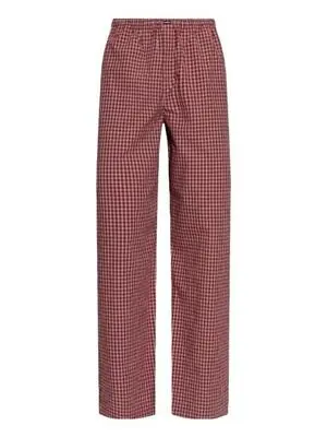 Vetements Checked Wide-leg Trousers - Red