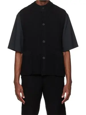 Issey Miyake Knitted Vest - Black