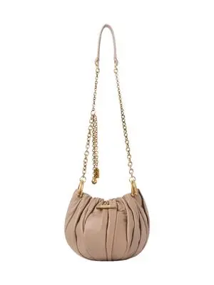 Chloé Pleated Lambskin Shoulder Bag With Chain Strap - Muyan Color