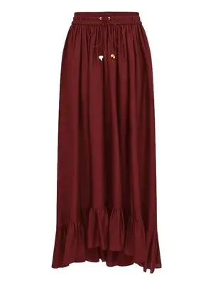 Zimmermann Aster Maxi Skirt - Brown
