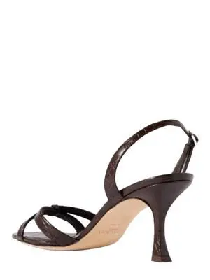 JIMMY CHOO Jimmy Choo Alligator Embossed Slingback Sandals