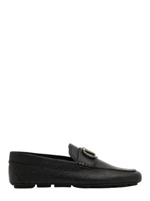 Valentino Garavani Vlogo Signature Slip-on Loafers - Black