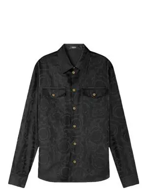 Versace Barocco-design Shirt - Black