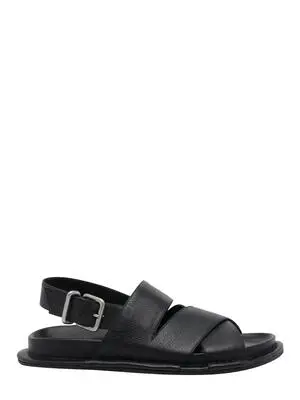 VIC MATIE Travel Low Buckle-fastening Sandals - Black