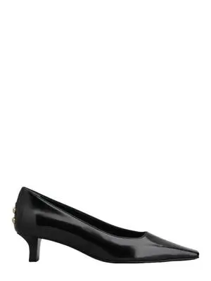 TOD'S T Kitten Heel Pumps With Metal Detailing - Black