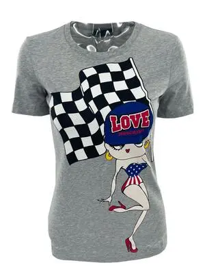 Moschino Graphic Print T-shirt - Gray