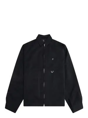 REPRESENT Zip-front Nylon Shirt - Black