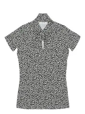 Max Mara Printed Short Sleeve T-shirt - Gray