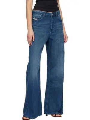 DIESEL® Belt Loop Wide-leg Jeans - Blue
