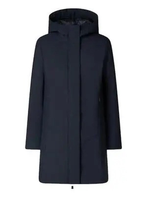 SAVE THE DUCK Long-sleeved Hooded Coat - Black