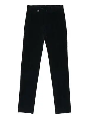 FERRAGAMO Straight Leg Corduroy Pants - Black